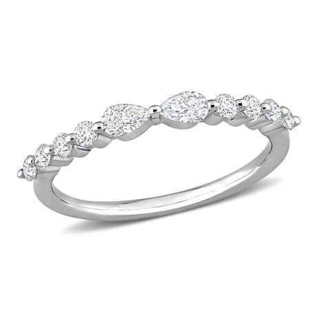 Click here for Miabella 2/5 Carat T. G.W. Created Moissanite Ster... prices