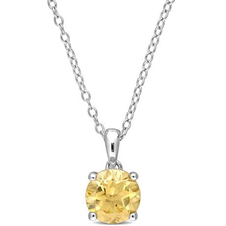 Click here for Miabella 1 1/4 Carat T. G.W. Citrine Sterling Silv... prices