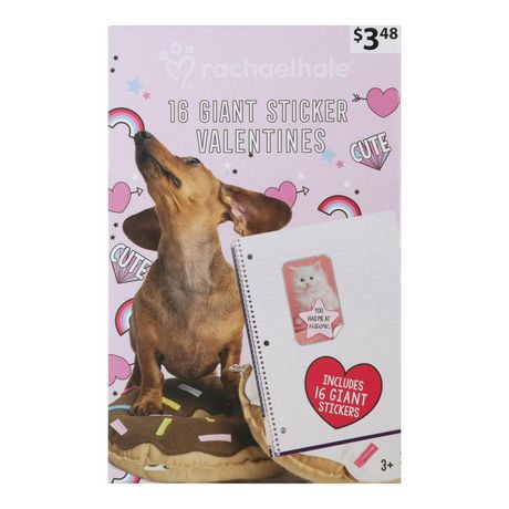 16ct Val Cards with Giant Stickers - Rachael Hale | Walmart Canada