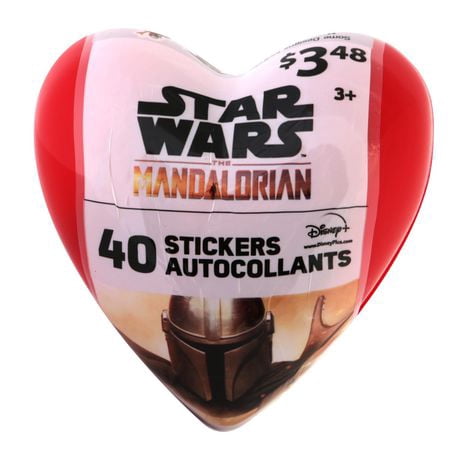 40ct Sticker Novelty Heart - Mandalorian | Walmart Canada