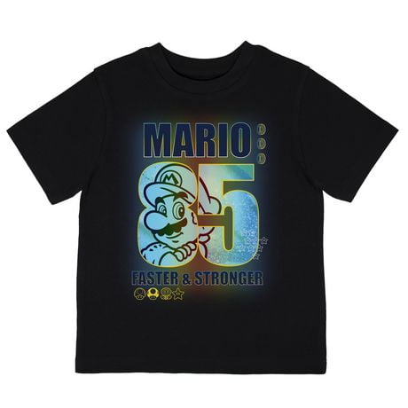 Click here for Nintendo Boys Short Sleeve Crew Neck T-Shirt Black... prices