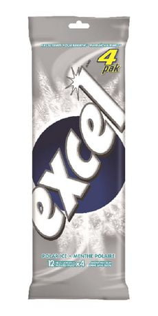 Excel Polar Ice Chewing Gum, Sugar-Free, 12 Pellets, Pack of 4 - Walmart.ca
