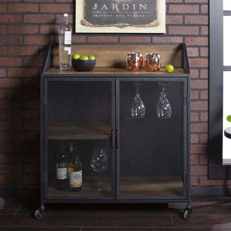 Click here for Manor Park Industrial Mesh Buffet Bar Cabinet With... prices