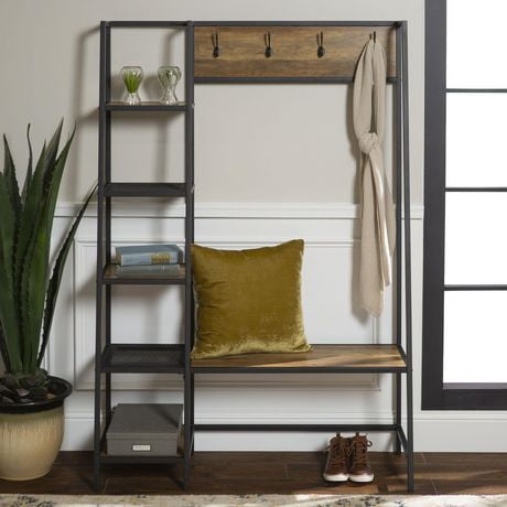 Click here for Manor Park 5 Shelf Entryway Bench And Hall Tree Ru... prices