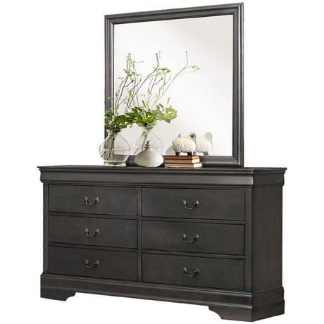 Click here for Topline Home Furnishings Grey Louis Philippe Inspi... prices