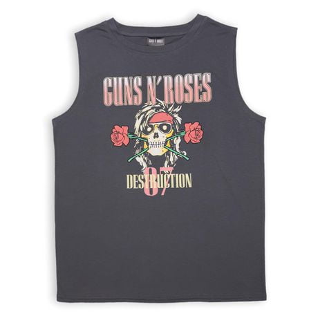 Guns N' Roses Ladie's tank top. This Ladie`s sleeveless muscle tank is ...