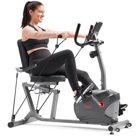 Sunny Health & Fitness Performance Interactive Series Recumbent ...
