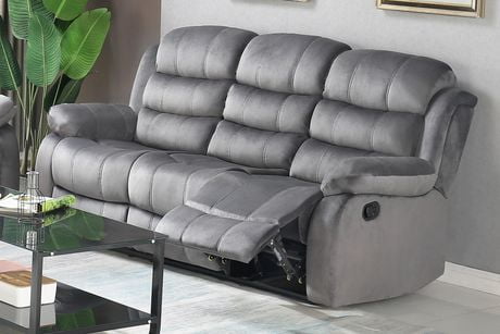 Click here for Brassex Inc Simone Recliner Sofa  Grey Grey 30 prices