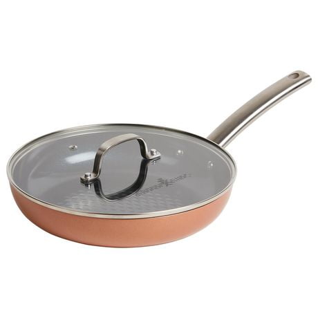 Copper Chef Black Diamond 10" Round Fry Pan w/ Lid | Walmart Canada