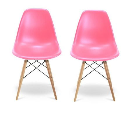 Click here for Take Me Home Furniture Pink Eiffel Chair With Natu... prices