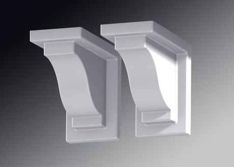 Click here for Mayne Yorkshire Decorative Brackets (2Pack)  White... prices