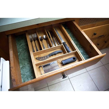 Click here for Home Basics Bamboo Expandable Cutlery Tray Natural... prices