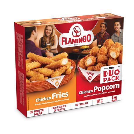 Flamingo Crispy Chicken Fries And Spicy Chicken Popcorn Duo Pack ...