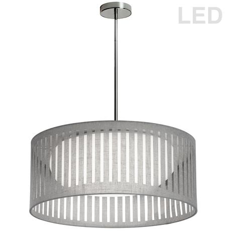 Click here for Dainolite Slit Drum Sdled-20P-Gry Pendant Grey prices