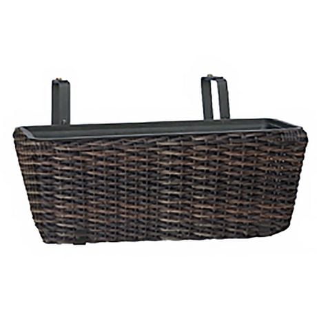 Click here for Grapevine Wicker Deck Planter With Adjustable Hook... prices