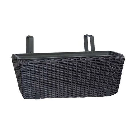 Click here for Grapevine Wicker Deck Planter With Adjustable Hook... prices