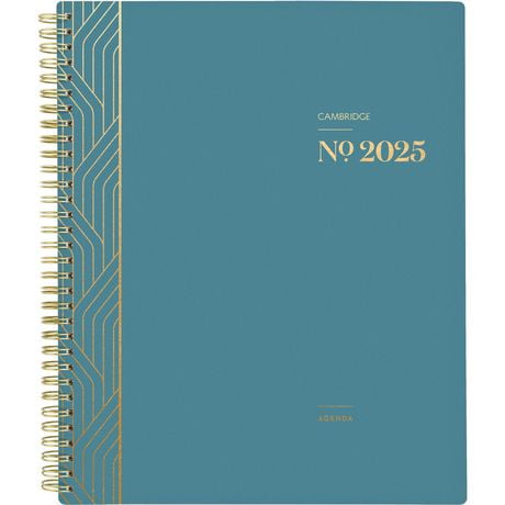 Cambridge WorkStyle Classic Teal Large Weekly/Monthly Planner, Planner ...