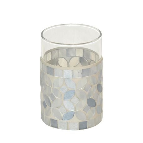 Click here for Hometrends Modern Mosaic Tumbler Light Blue 4.25In prices