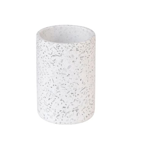 Click here for Hometrends White Terrazzo Tumbler White 4.25In prices