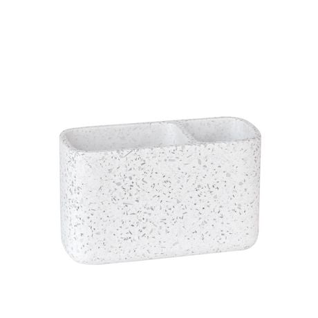 Click here for Hometrends White Terrazzo Organizer White 4.25In prices