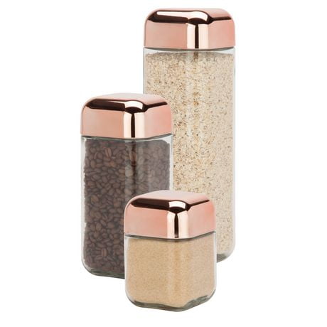 3Pc Square Storage Jar Set | Walmart Canada