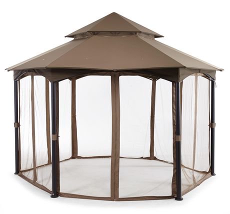 hometrends 12' Valence Gazebo-Brown | Walmart Canada