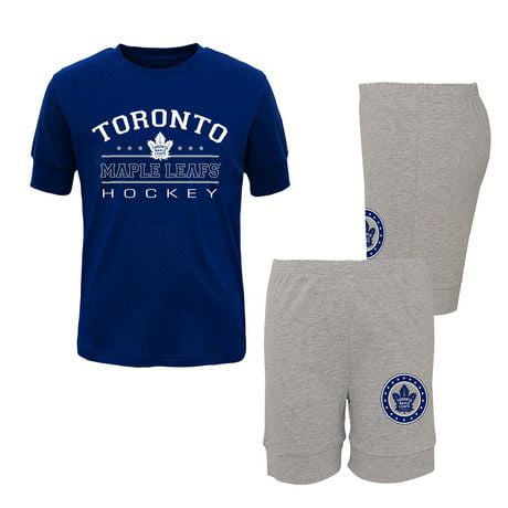 Click here for Nhl Maple Leafs Toddler Boys Pajama Set Blue Xl prices