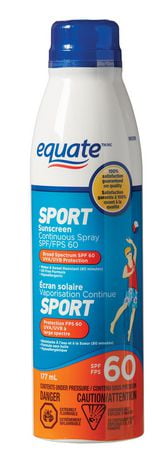 Equate Sport Sunscreen Continuous Spray Spf 60 - Walmart.ca