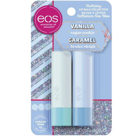EOS 2021 Limited Edition Super Soft Shea Lip Balm 2 Pack | Vanilla ...