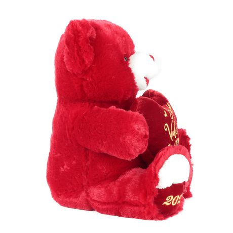 Way To Celebrate Valentine’s Day Large Sweetheart Teddy Bear 2021, Red ...
