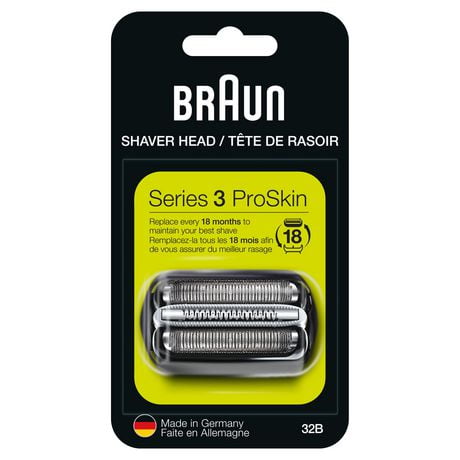 Braun Series 3 Electric Shaver Head Replacement Cassette - Black ...