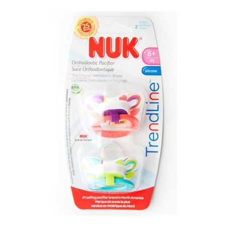NUK Trendline Dots Pacifiers Size 2 – 2-Pack | Walmart Canada