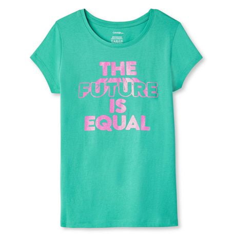 George Girls' Short Sleeve Screen Tee | Walmart Canada