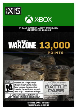 Click here for Activision Call Of Duty: Warzone Points - 13 000 [... prices