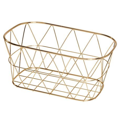 Click here for Mainstays Diamond Small Basket - Soft Brass Soft B... prices