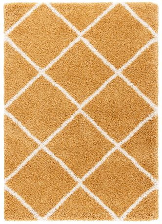 Click here for Safavieh Hudson Amias Geometric Shag Area Rug Gold... prices