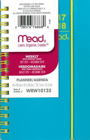MEAD® Colour Pop Pocket Weekly/Monthly Poly Planner | Walmart Canada