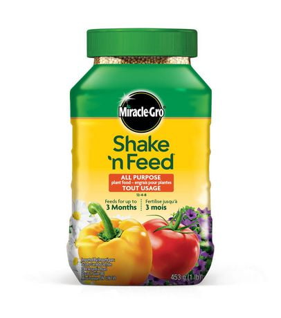 Miracle-Gro Shake N Feed All Purpose Plant Food 12-4-8, 453g - Walmart.ca