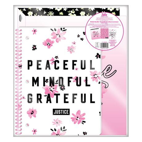 Justice Collection X Stationery Binder Bundle, Includes Binder, Spiral ...