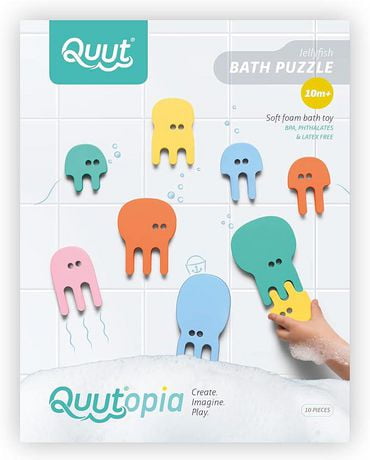 Quut - Bath Puzzle: Jellyfish - Fun & Educational - Suitable for 10 ...
