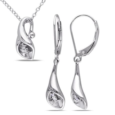 Click here for Miabella Diamond-Accent Sterling Silver Calla Lily... prices