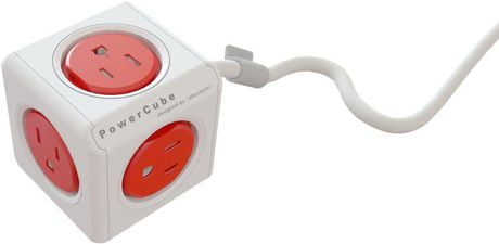 PowerCube Extended Electric Outlet Adapter and Surge Protector 5ft ...