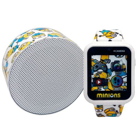 Minions Touch Screen Interactive Watch with Bonus Bluetooth Speaker ...