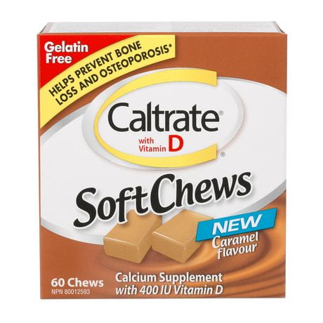 Caltrate SoftChew Caramel 60's | Walmart Canada