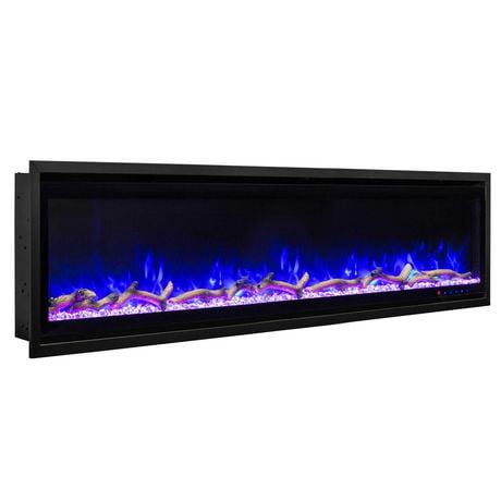 Kennedy II Commercial Grade Smart Electric Fireplace, 72IN | Walmart Canada