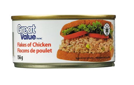 Great Value Flakes of Chicken, 156 g - Walmart.ca