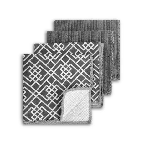 Click here for Mainstays 4Pk Grey Dish Cloth Scrubbers Grey 12 In... prices