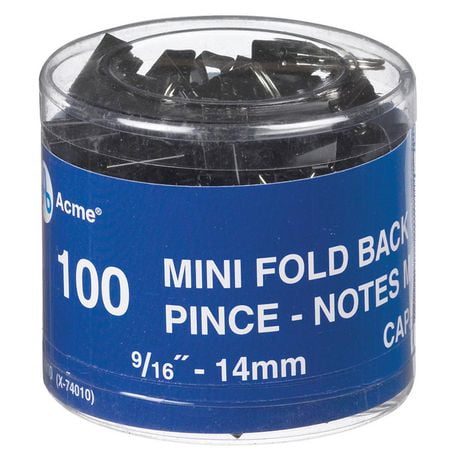 Westcott Fold Back Clips, 9/16", box of 100 | Walmart Canada