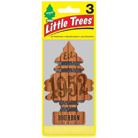 Click here for Little Trees Air Freshener Bourbon 3-Pack Brown 3 prices
