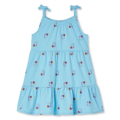 Click here for George Baby Girls Jersey Tiered Dress Turquoise 0-... prices